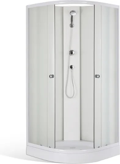 Roltechnik Outlet Sprchový box ERMONT Varianta: rozměry: 90x90 cm - (ERMONT-900 - 4000665), Barva profilů a typ výplně: profily: bílá, výplň: Matt glass