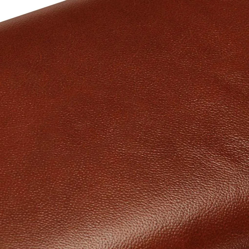 Lavice gymnastický kůň 38 cm hnědá pravá kůže a mangovník 320786