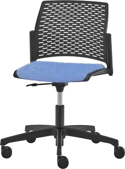 RIM - Otočná židle REWIND s modrým sedákem - VÝPRODEJ