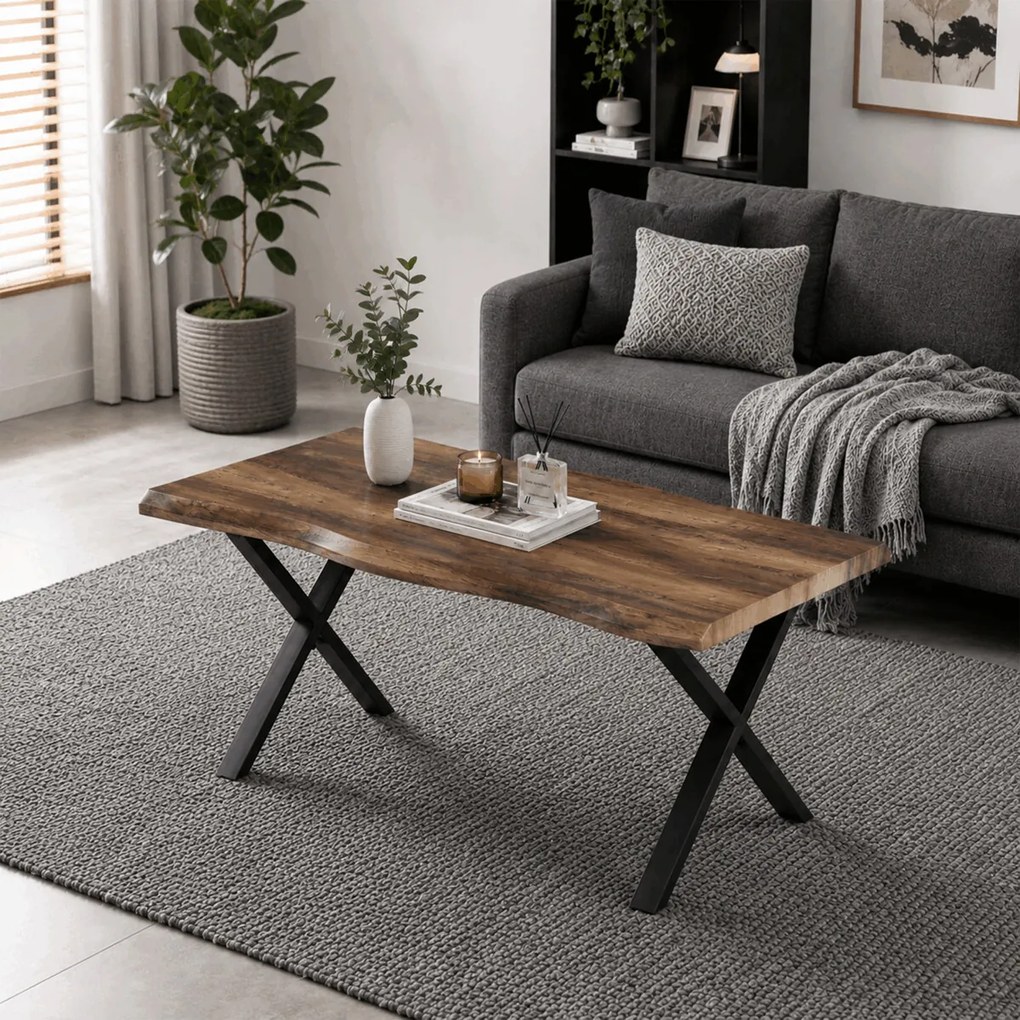 Autronic Konferenční stolek CT-F4312 60x120 cm Odstín: Staré dřevo