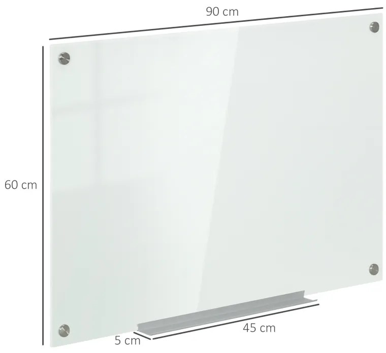 Tabule popisovací magnetická skleněná 90 x 60 cm 911-015V01WT