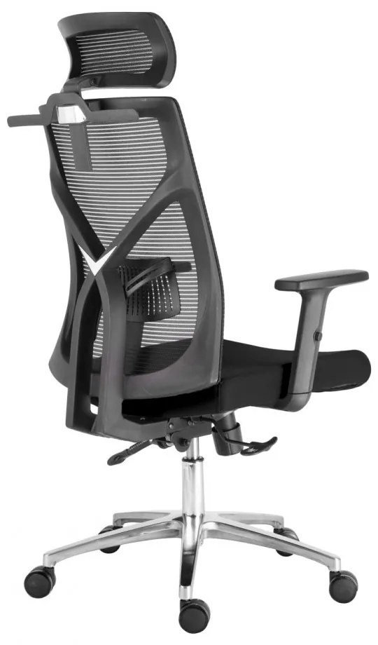 Kancelářská ergonomická židle Neoseat ZERA — černá, nosnost 150 kg