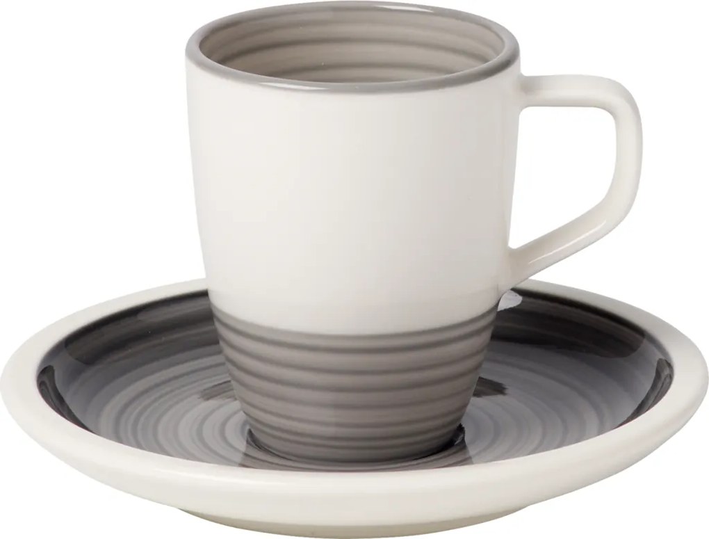 Villeroy&Boch Villeroy & Boch Manufacture Gris šálek s podšálkem na espresso 0,10l/Ø12cm