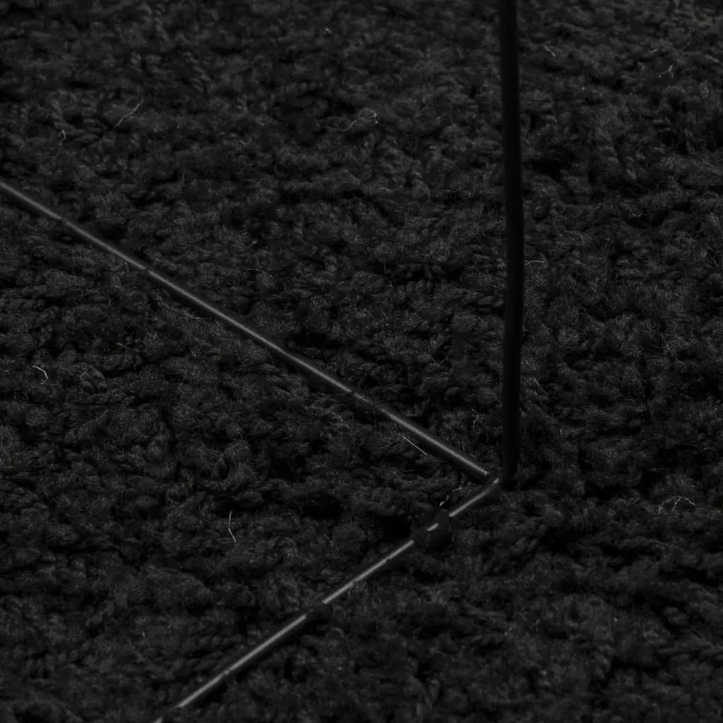 vidaXL Koberec PAMPLONA s vysokým vlasem moderní 200 x 200 cm [375282] Barva: Černá