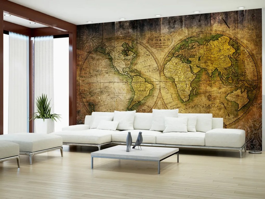 Murando DeLuxe Tapeta historická mapa Velikost (šířka x výška): 150x105 cm