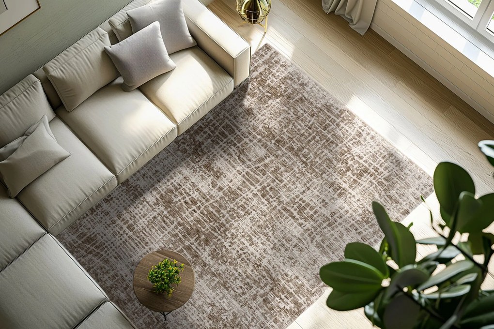 Obsession, Kusový koberec Bella 235 Taupe, 120x170, šedá, chodba / předsíň
