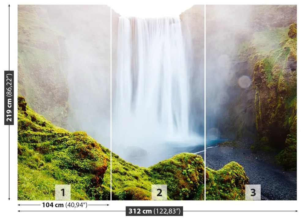 Fototapeta Vodopád Skogafoss 104x70