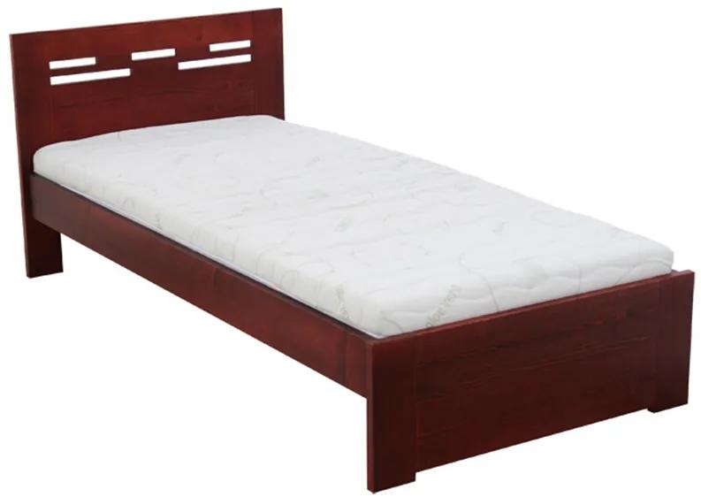 Krajča Jednolůžková postel z masivu Oli 90 x 200 cm Povrchová úprava: Cherry, Druh dřeva: Dub