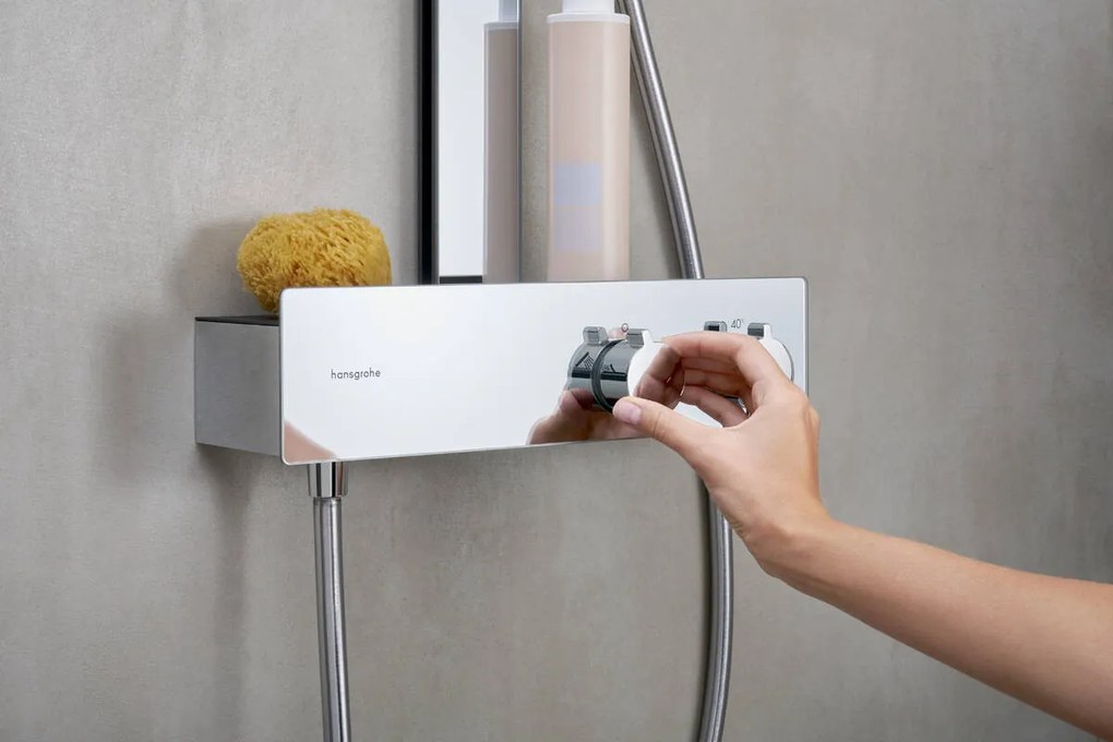 Hansgrohe Rainfinity, Showerpipe 360 ​​1jet s termostatem ShowerTablet 350, chromová, HAN-26853000