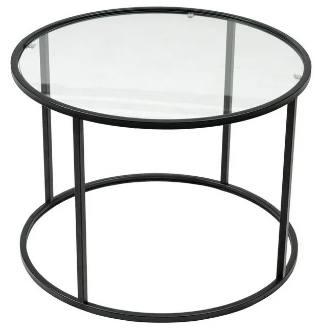 Konferenční stolek Berlin Black, 60 cm