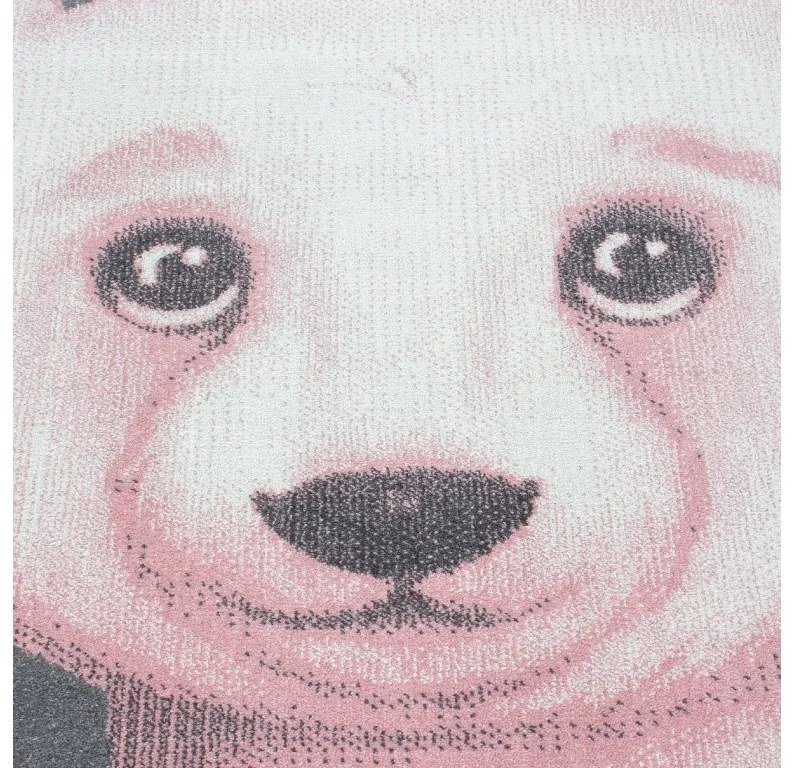 Ayyildiz koberce Dětský kusový koberec Bambi 810 pink kruh Rozměry koberců: 120x120 (průměr) kruh