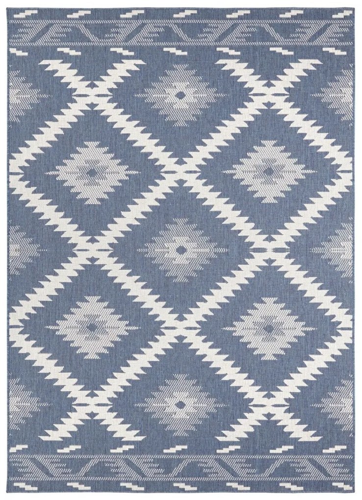 NORTHRUGS - Hanse Home koberce AKCE: 80x150 cm Kusový koberec Twin Supreme 103430 Malibu blue creme – na ven i na doma - 80x150 cm