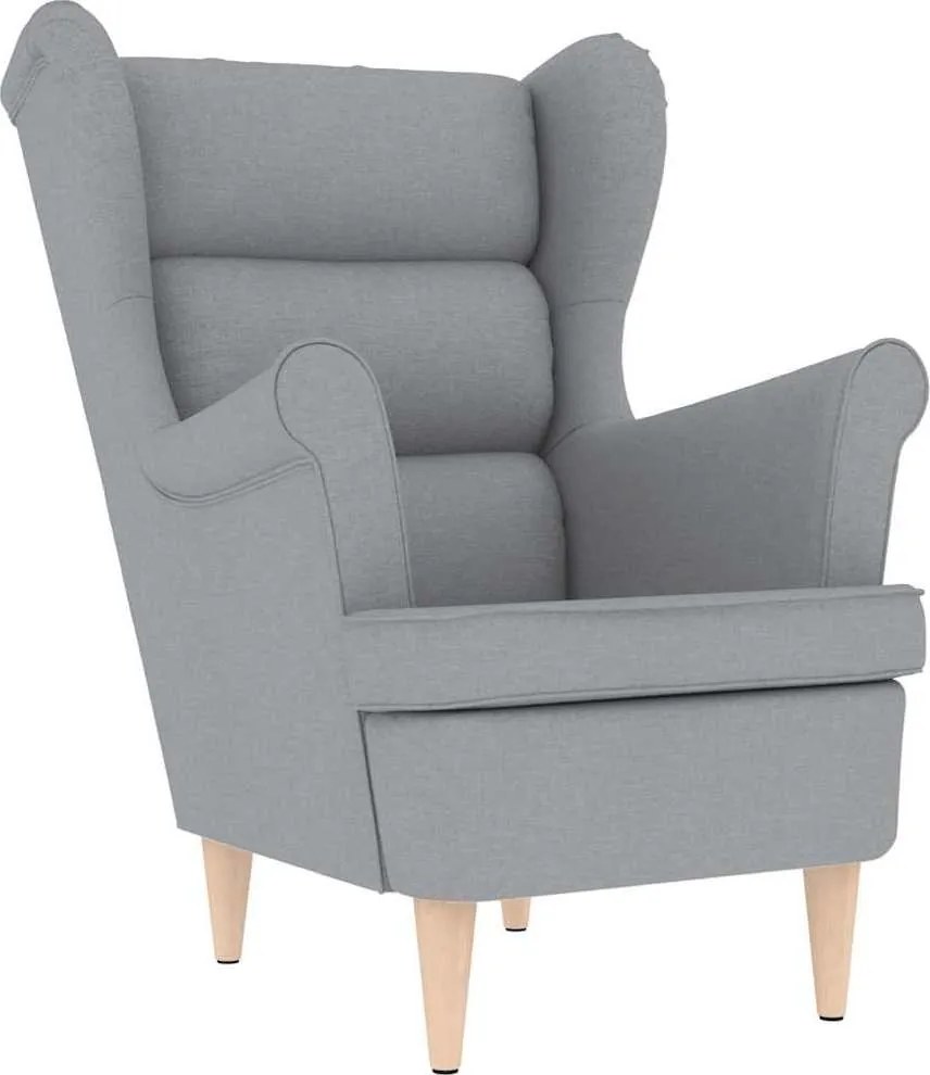 vidaXL Křeslo 74 x 84 x 100 cm textil [4016905] Barva: Šedá