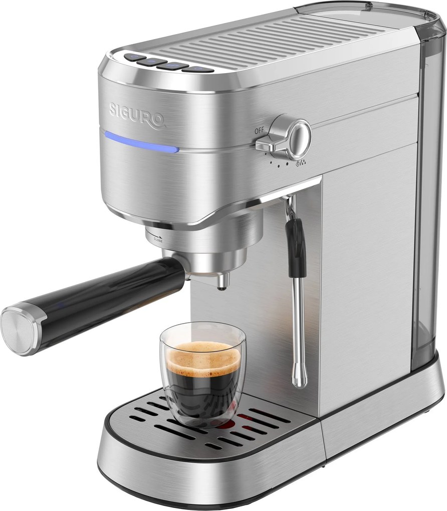 Pákový kávovar siguro em-k420ss barista