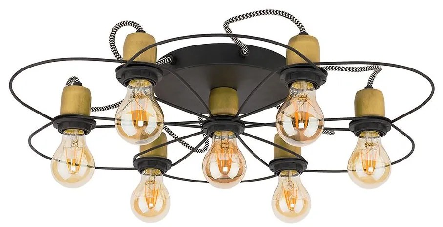 TK Lighting Lustr přisazený FIORE 7xE27/60W/230V TK1262