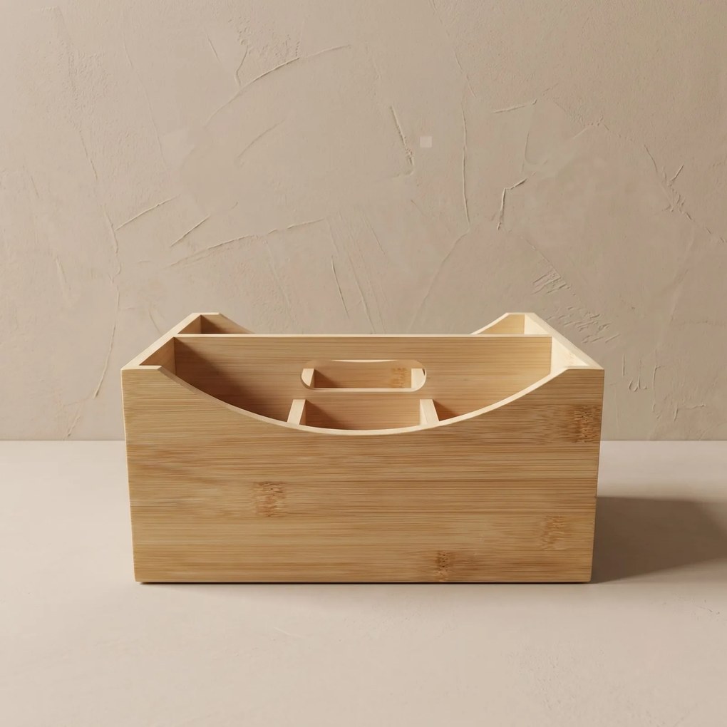 Bambusový organizér na stůl, 25 x 18 x 12 cm