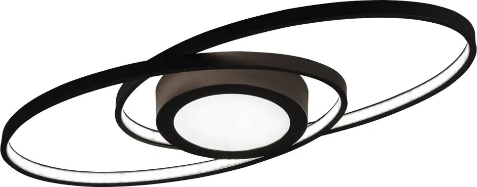 Trio Leuchten GALAXY LED stropní svítidlo černé, 3400 lm, 28 W