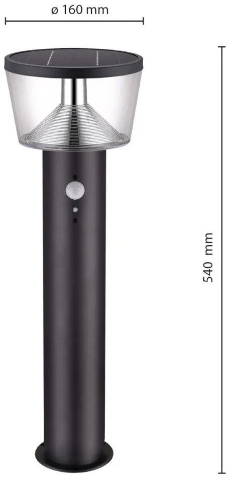 VELAMP LED solární světlo SL344 se senzorem