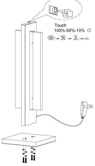Eglo 98497 - LED Stmívatelná stolní lampa SPADAFORA LED/15W/230V
