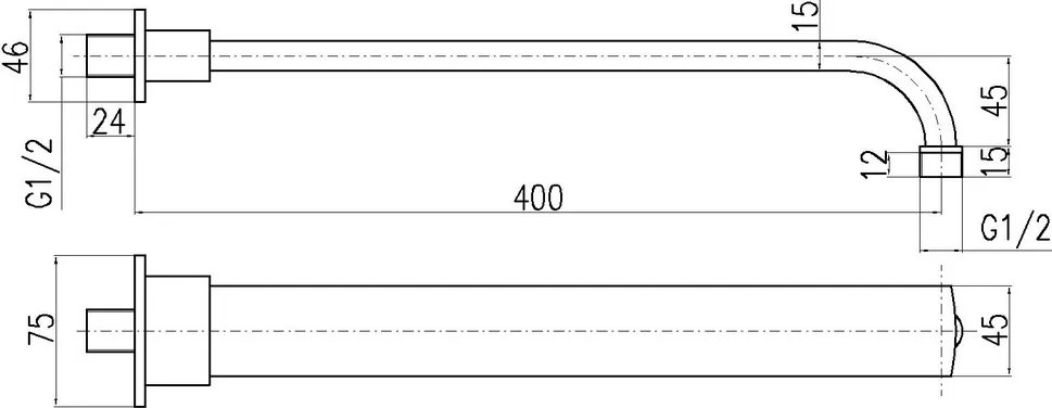 Slezák - RAV Držák pro hlavovou sprchu - boční - , Chrom