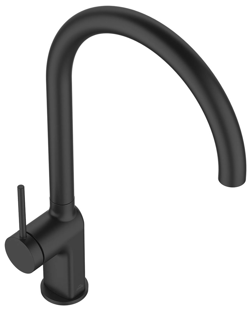 Invena Kalitea, dřezová baterie h-373, černá matná, INV-BZ-72-004-V