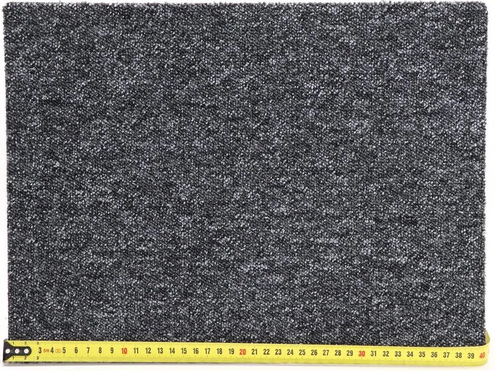 Condor Carpets, Metrážový koberec Extreme 77, zátěžový, na míru, šíře 4m,5m, šedá, ab (mřížka), chodba / předsíň