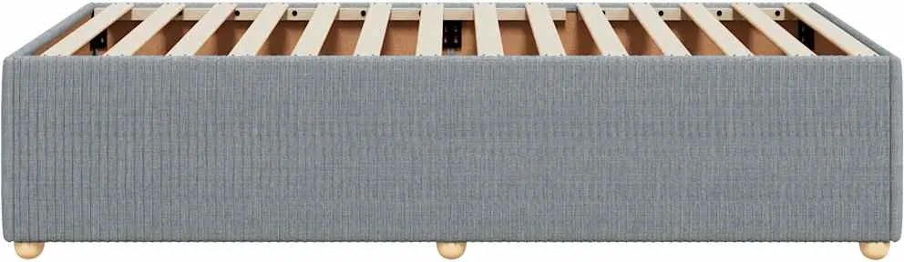 Rám postele bez matrace světle šedý 90 x 200 cm textil 3284907