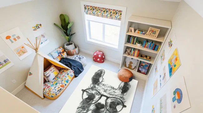 Dětský koberec Lima 9506A krémový/šedý