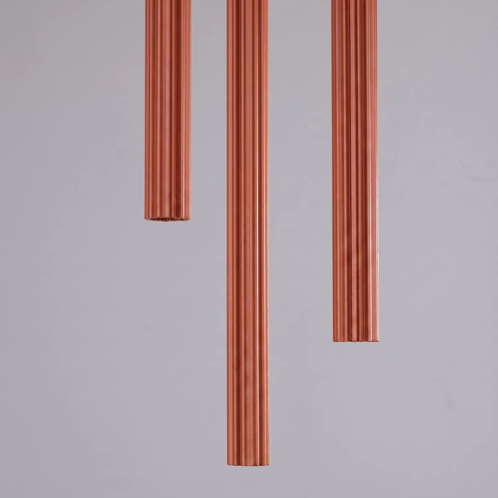 Sollux Lighting Závěsné svítidlo ARCHE 3P okrově červené
