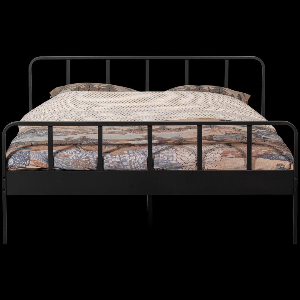 WOOOD Manželská postel MESS černá 160x200cm