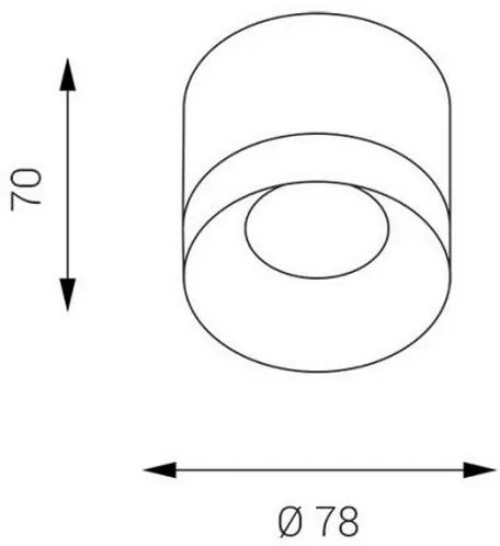 LED2 - LED Stropní svítidlo TINY LED/8W/230V bílá