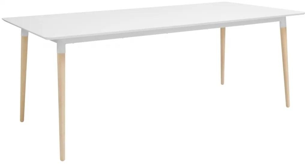 Jídelní stůl Ontario 200 cm, bílá/dub