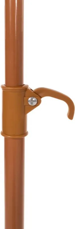 Zahradní slunečník 135 cm SPRINGOS HAVAJ BU0023 hnědý