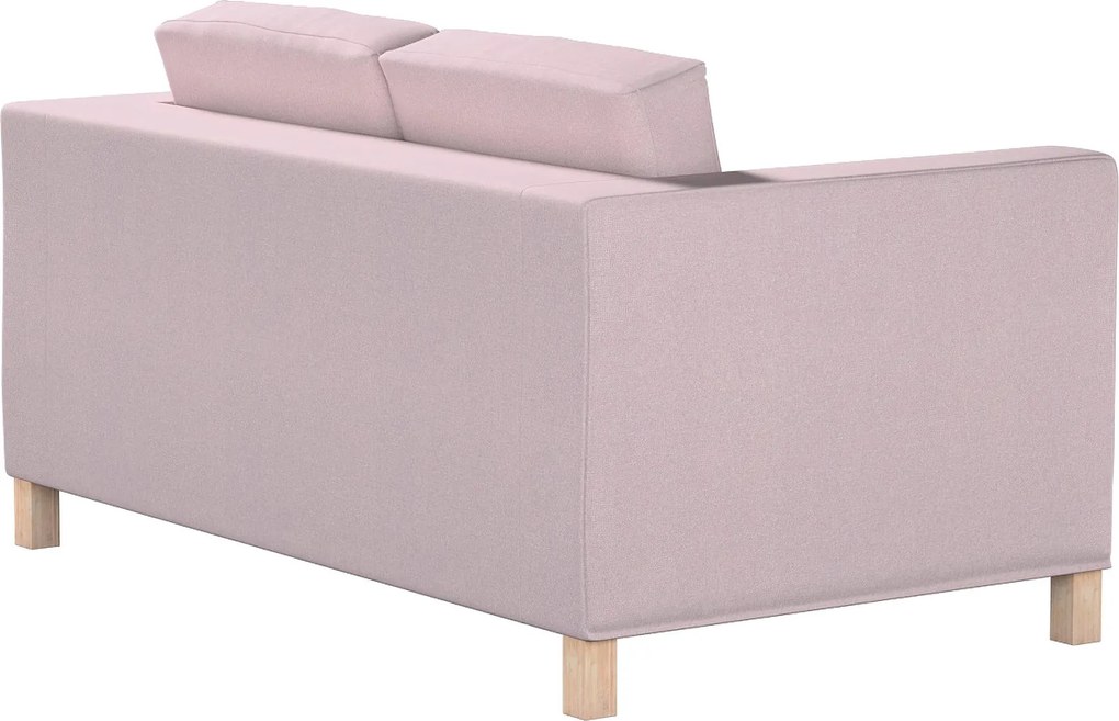 Potah na pohovku IKEA Karlanda 2-místná, krátký barva růžová látka pletený vzor