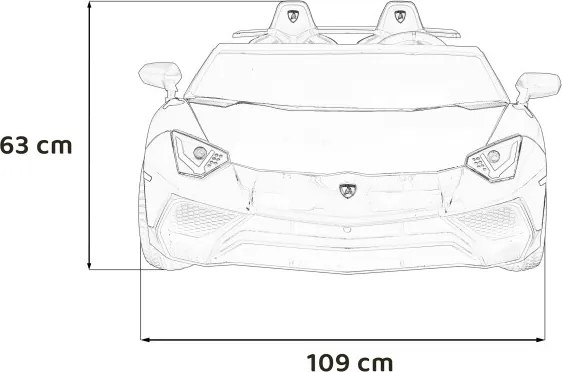 Dětské elektrické autíčko Lamborghini Aventador SV 24 V šedé