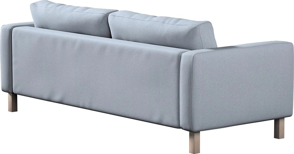 Potah na pohovku IKEA Karlstad 3-místná, nerozkládací, krátký barva modrá látka pletený vzor