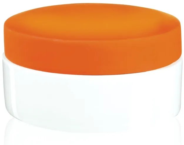 Dóza s víčkem BEAUTY ASA Selection oranžová, porcelán, oranžová / bílá, P.10cm, V.5cm