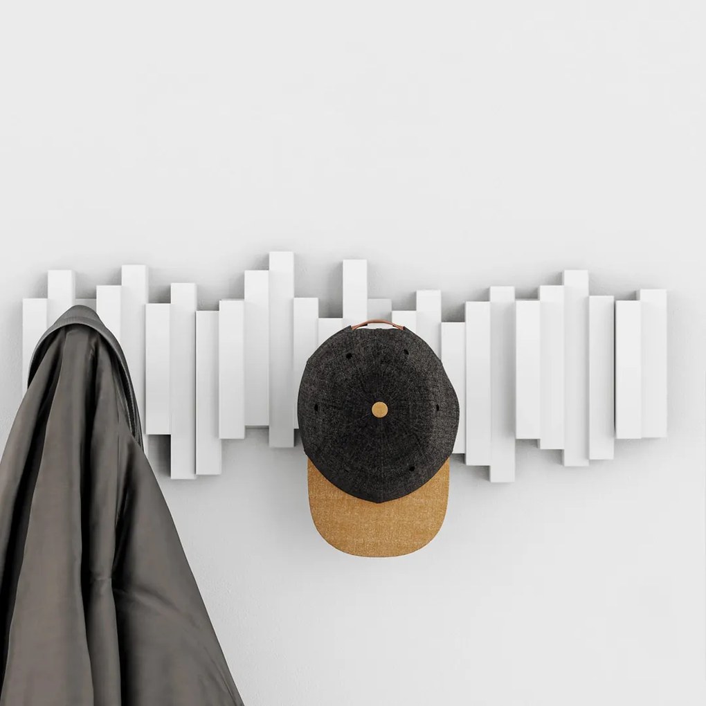 Nástěnný věšák Umbra Sticks | bílý