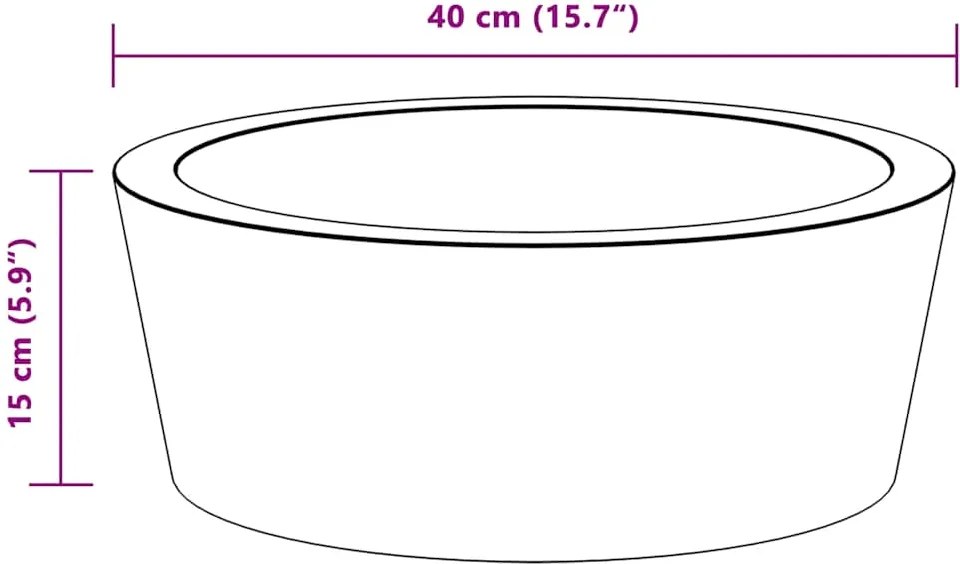 vidaXL Marketos Umyvadlo krémové Ø 40 x 15 cm mramor