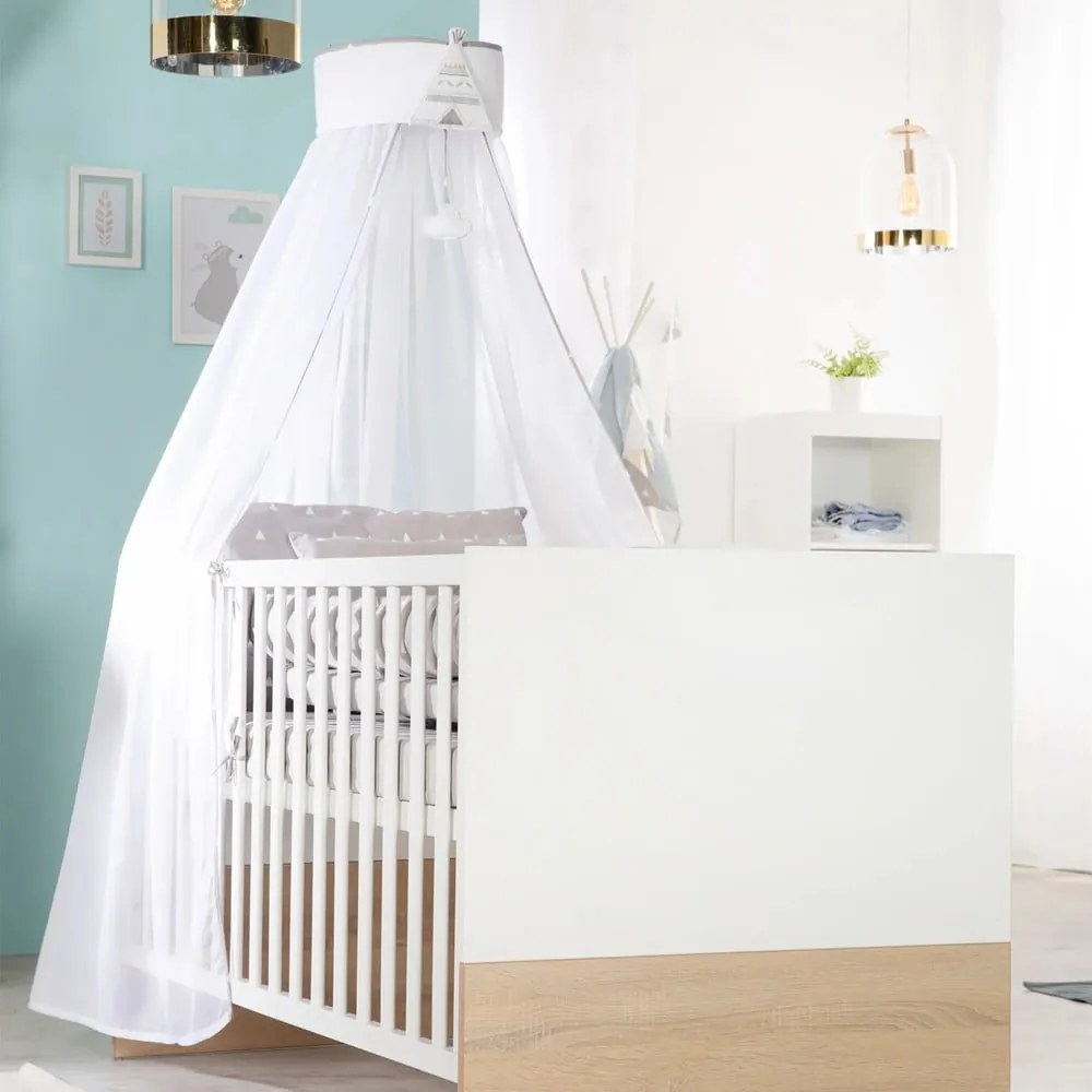 Bílá postýlka 70x140 cm Gabriella – Roba