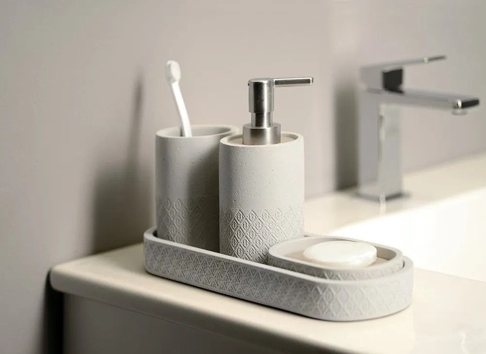 Gedy, AFRODITE WC kartáč na postavení, cement, 4933