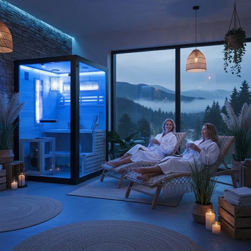 BPS-koupelny Finská sauna Relax 120x120, 2 osoby