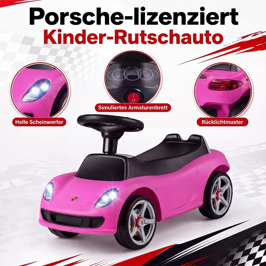 Costway Porsche Licencované tlačné auto pro děti od 18 měsíců. Push auto