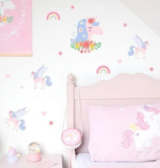 lovel.cz Nálepky na stěnu Unicorn