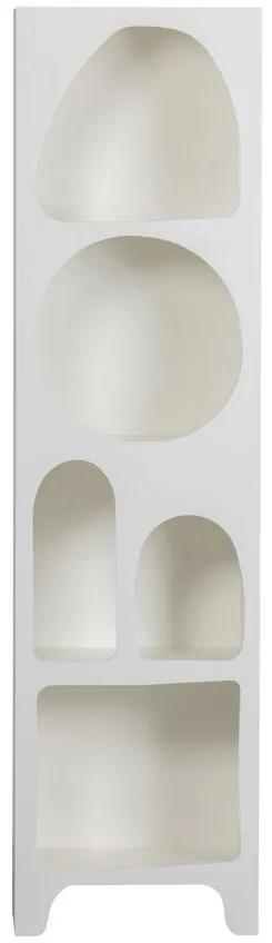 Hoorns Bílá lakovaná knihovna Cazemy 180 x 47,5 cm