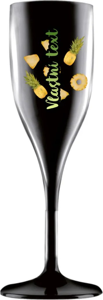 Personalizovaná nerozbitná prosecco sklenice s letním ovocem
