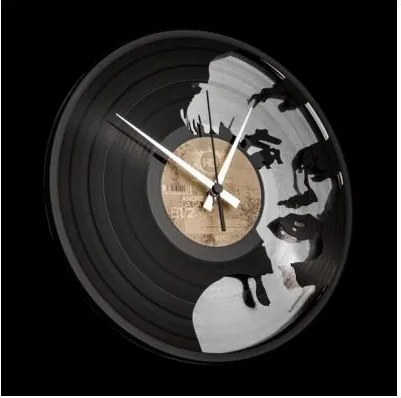 Designové nástěnné hodiny Discoclock 051 Marylin Silver 30cm