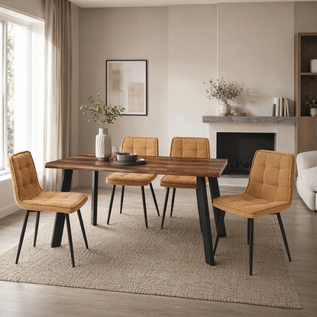 Autronic Jídelní stůl HT-F4514 140x80 cm Odstín: Staré dřevo