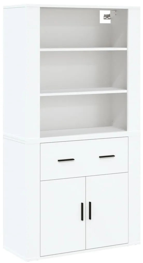 Skříň highboard bílá kompozitní dřevo