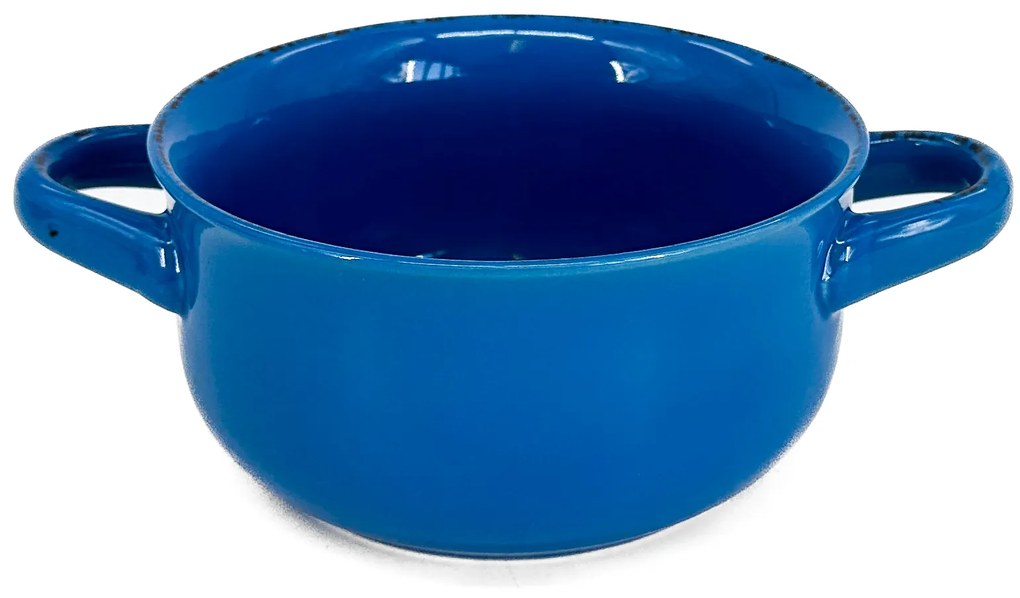 Clay BAKE Miska na polévku s uchy ø 15,5 cm modrá - keramika